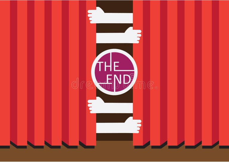 The End. Vector Illustration Decorative Design Stock Vector ...