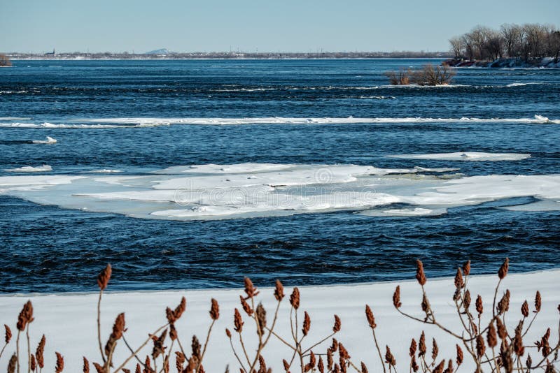 End of the winter stock image. Image of frost, quebec - 214407095