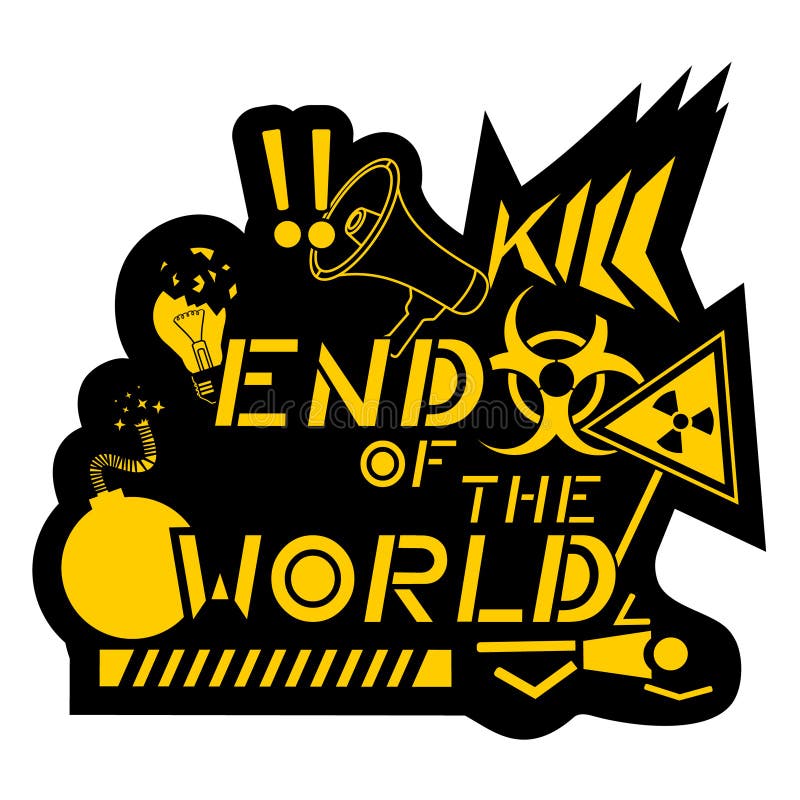 End world stock vector. Illustration of dead, danger - 20873532