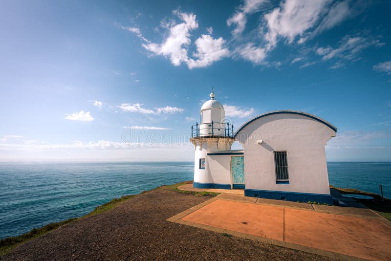 Tacking Point Lighthouse, NSW, Australia Stock Photo - Image of harbour ...