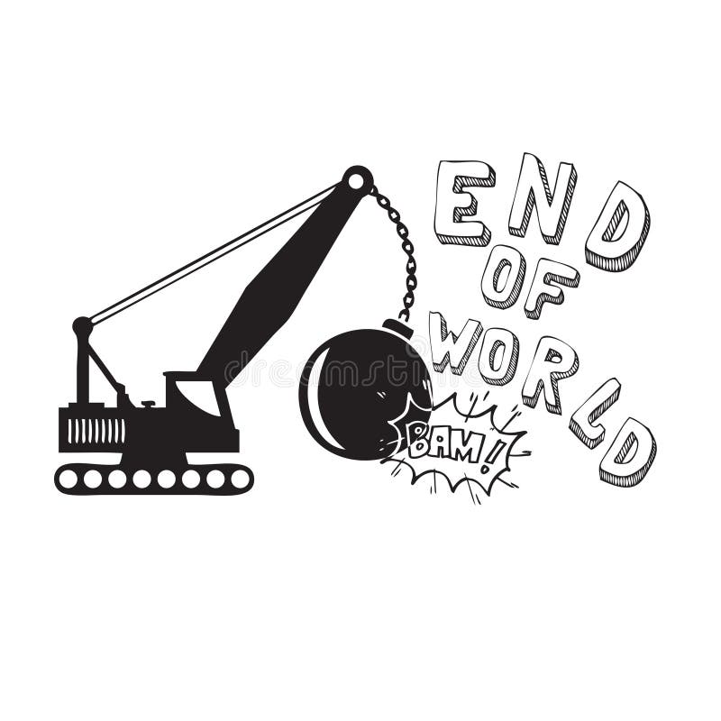 End of World illustration stock vector. Illustration of world - 278872128