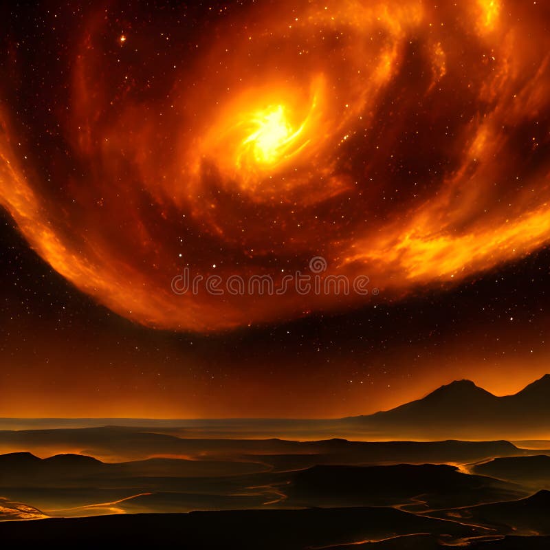 End of the World, Planet Explosion. Generative Ai Stock Illustration ...