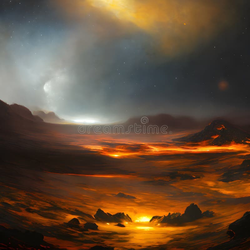 End of the World, Planet Explosion. Generative Ai Stock Illustration ...