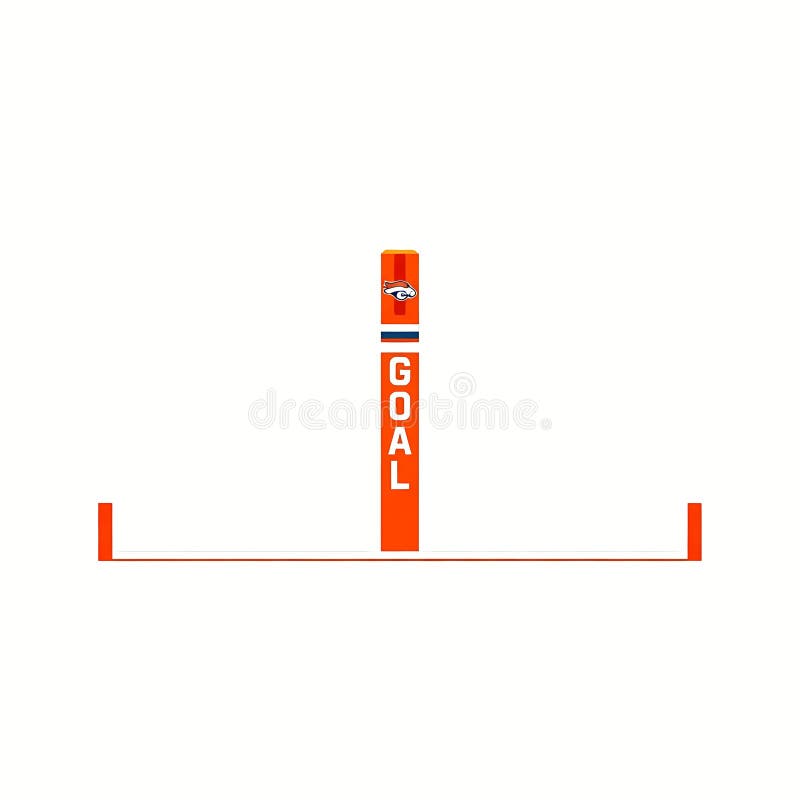 Football Goal Line Pylon Stock Illustrations – 7 Football Goal Line ...