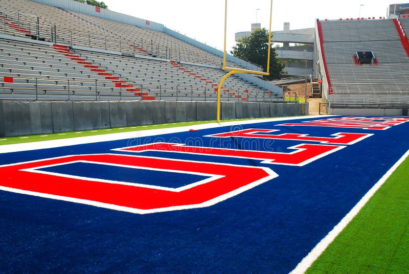 The End Zone of Vaught Hemingway Stadium Editorial Image - Image of ...