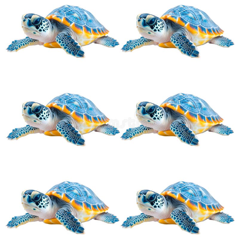 Endangered Species Hawksbill Sea Turtle Stock Illustration ...