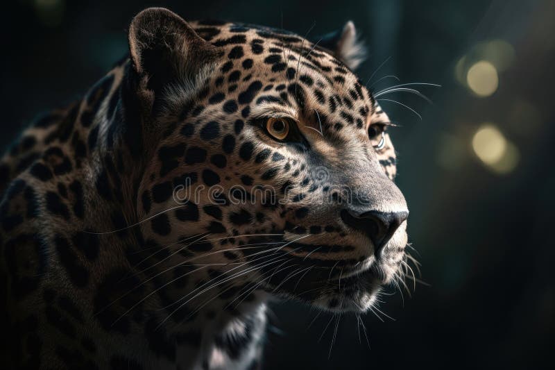 Endangered Species. Leopard Portrait. AI Generated Stock Illustration ...