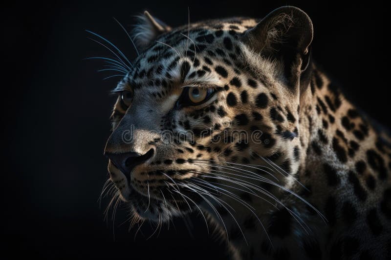 Endangered Species. Leopard Portrait. AI Generated Stock Illustration ...