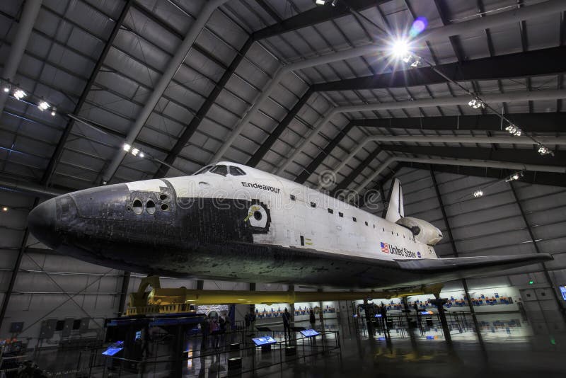 Endeavour Space Shuttle editorial stock photo. Image of display - 92510318