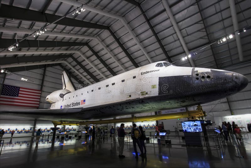 Endeavour Space Shuttle editorial stock photo. Image of display - 92510318