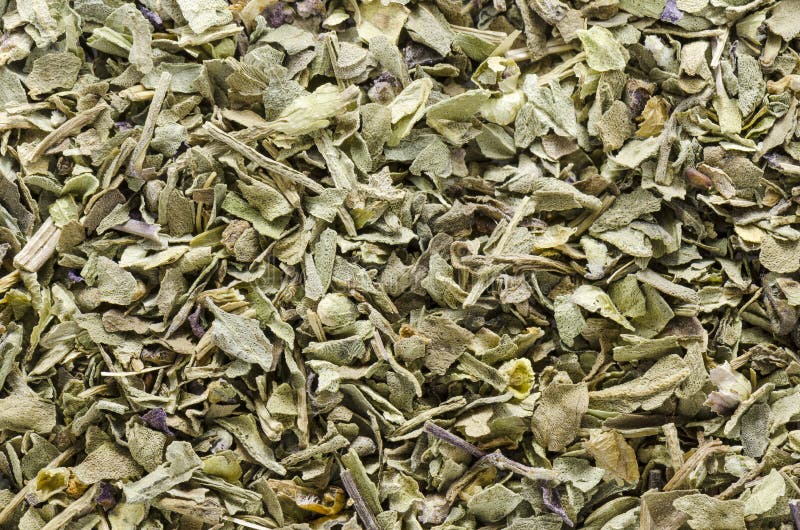 Endecha Plana De La Albahaca Seca Foto de archivo - Imagen de fondo ...