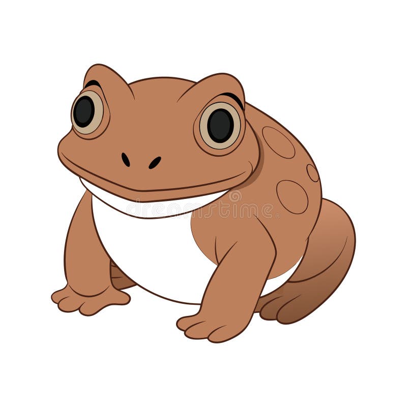 Endemic Toad Outline for Kids Stock Image - Illustration of drawn ...