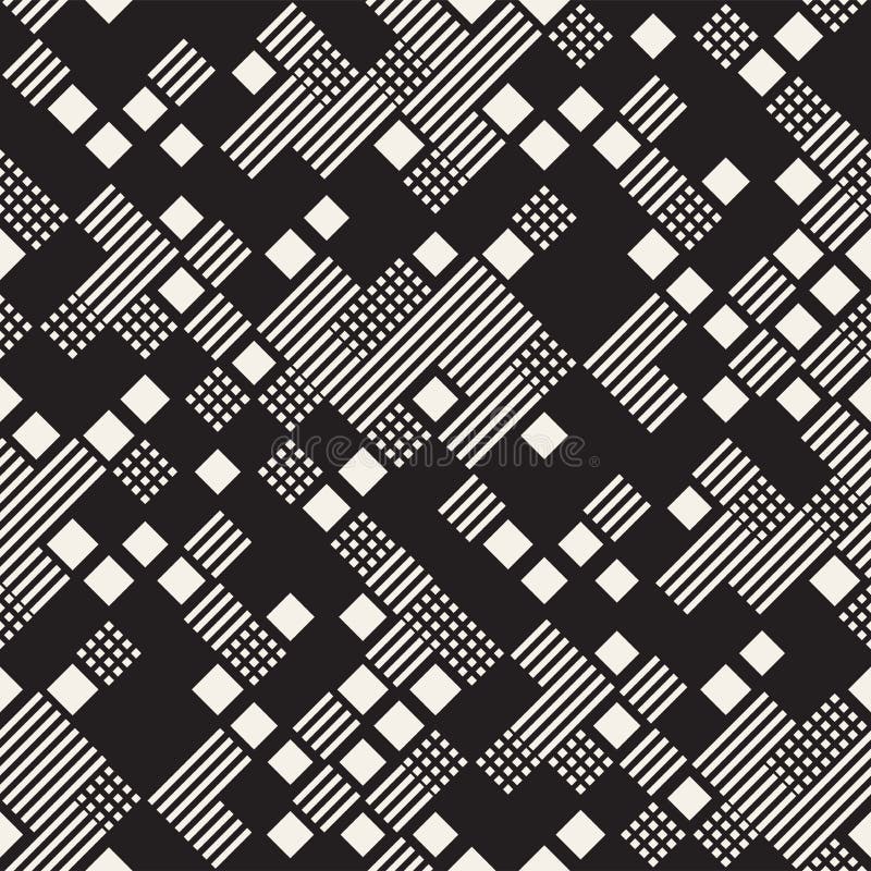 Endless Abstract Background with Random Size Squares. Vector Seamless ...