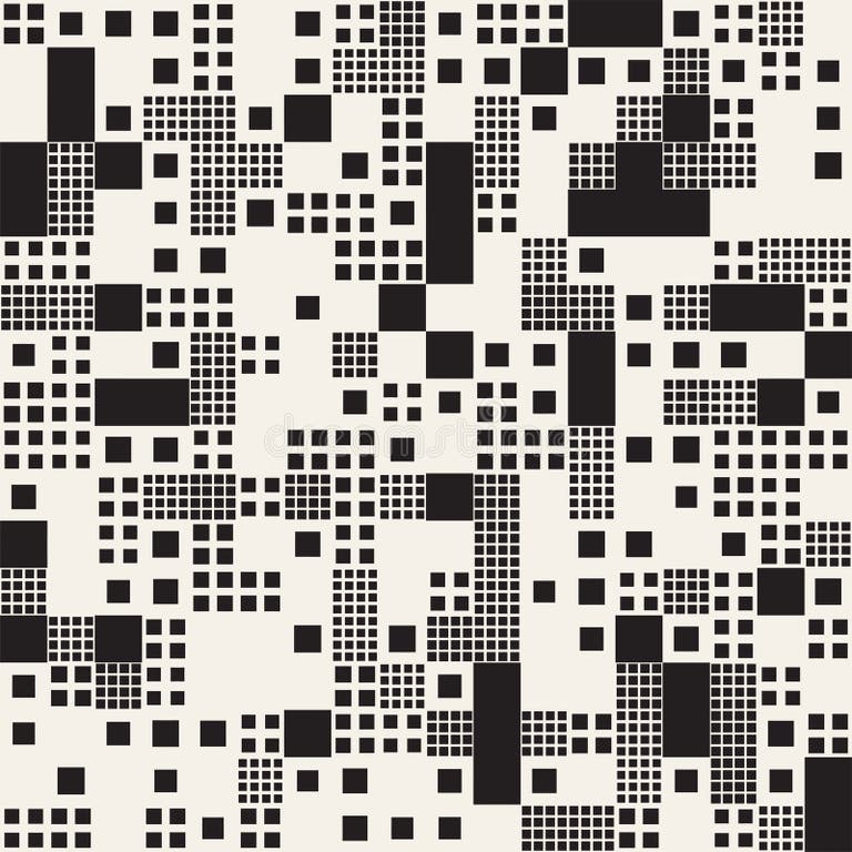 Endless Abstract Background with Random Size Squares. Vector Seamless ...