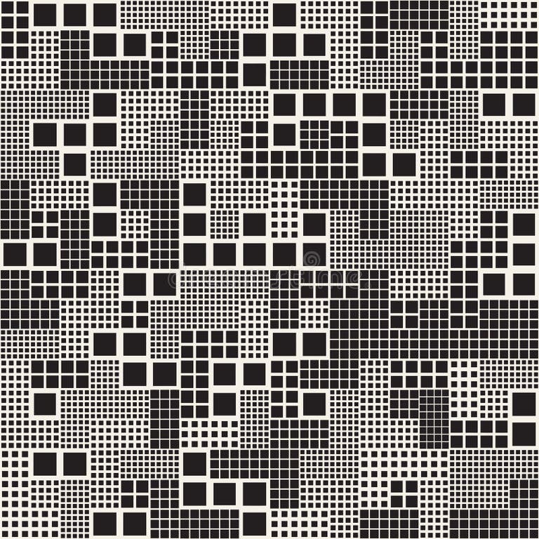 Endless Abstract Background with Random Size Squares. Vector Seamless ...