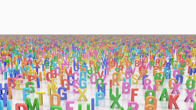 Endless alphabet letters stock illustration. Illustration of type ...