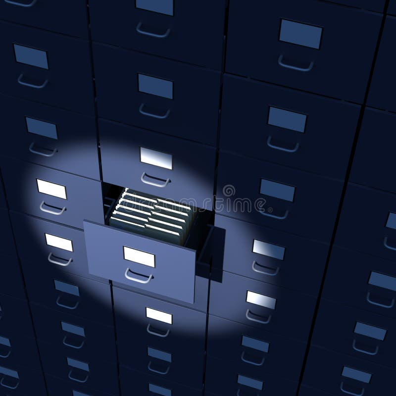 Endless Array File Cabinets Stock Illustrations – 1 Endless Array File ...