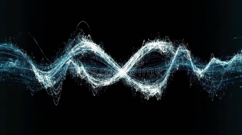 Endless Audiobook Waves Creating Infinity Symbol As a Representation of ...