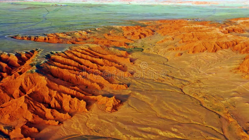 Endless Bewitching Desert from a Height Stock Photo - Image of canyon ...