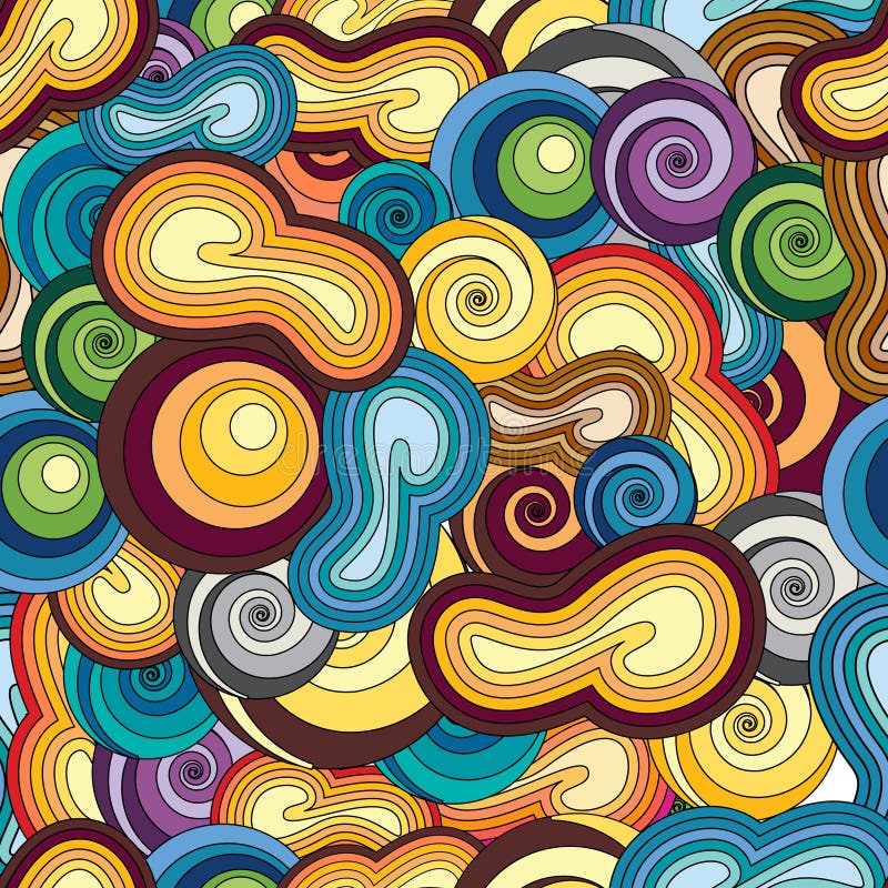 Endless Cartoon Forest Landscape Background Stock Illustration ...