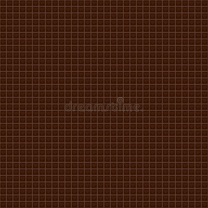 Endless Chocolate Bar with Embossed Hearts Stock Illustration ...