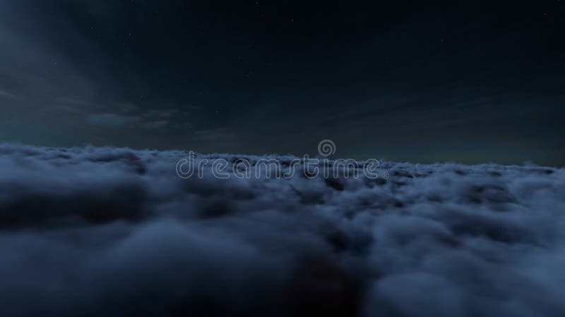 Infinite Fly Above the Cinematic Dusk Clouds Sunset Background Seamless Loop V01 Stock Video ...