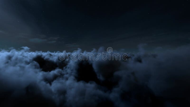 Infinite Fly Above the Cinematic Dusk Clouds Sunset Background Seamless ...