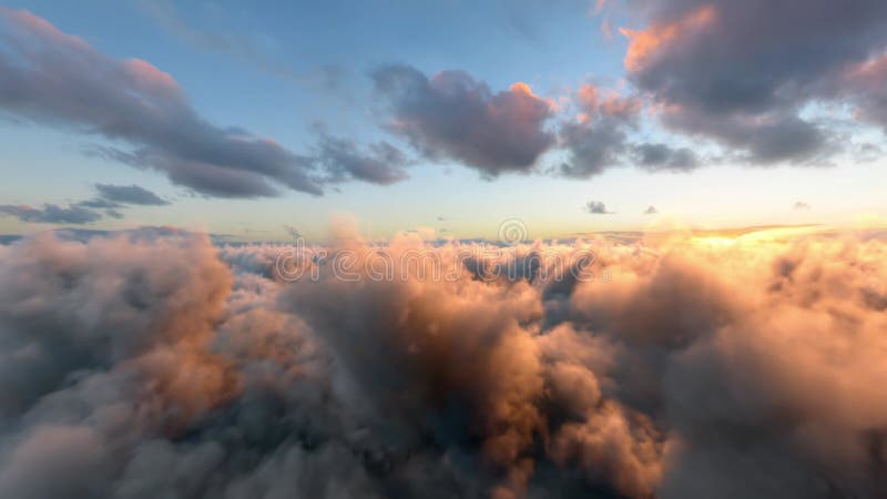 Infinite Fly through the Cinematic Dusk Clouds Sunset Background Seamless Loop V02 Stock Footage ...