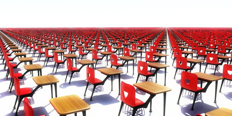 Endless desks stock illustration. Illustration of endless - 45125612