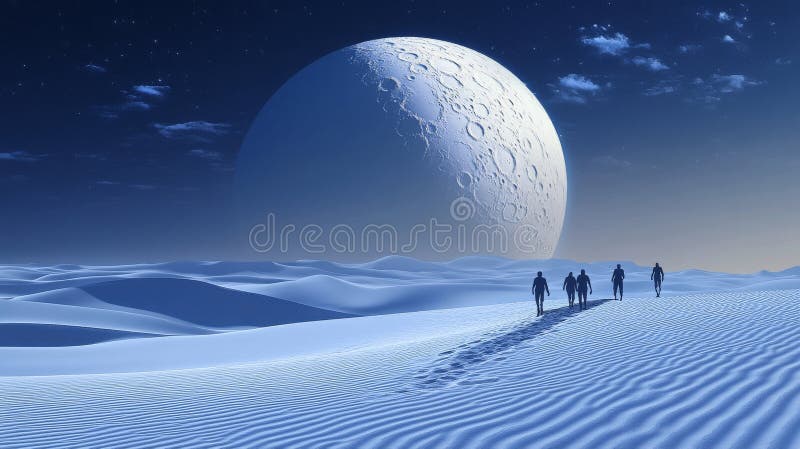 Endless Dunes Beneath a Sky Devoid of Moonlight an Exploration of ...