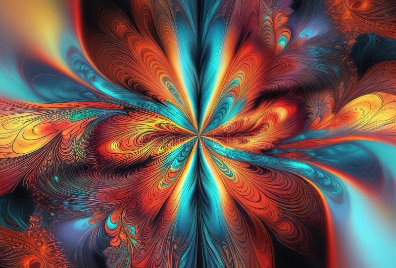 Endless Enigma: Abstract Fractal for Design and Apparel, Generative Ai ...