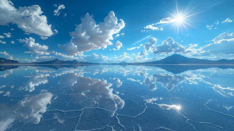 The Endless Expanse of a Salt Flat Stock Image - Image of reach, earth ...