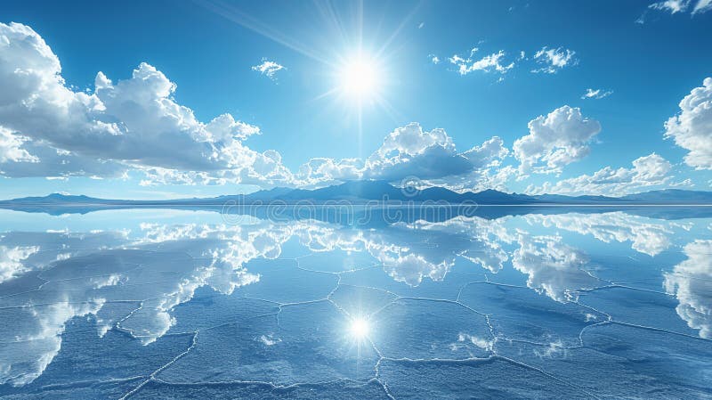 The Endless Expanse of a Salt Flat Stock Photo - Image of rare, crust ...