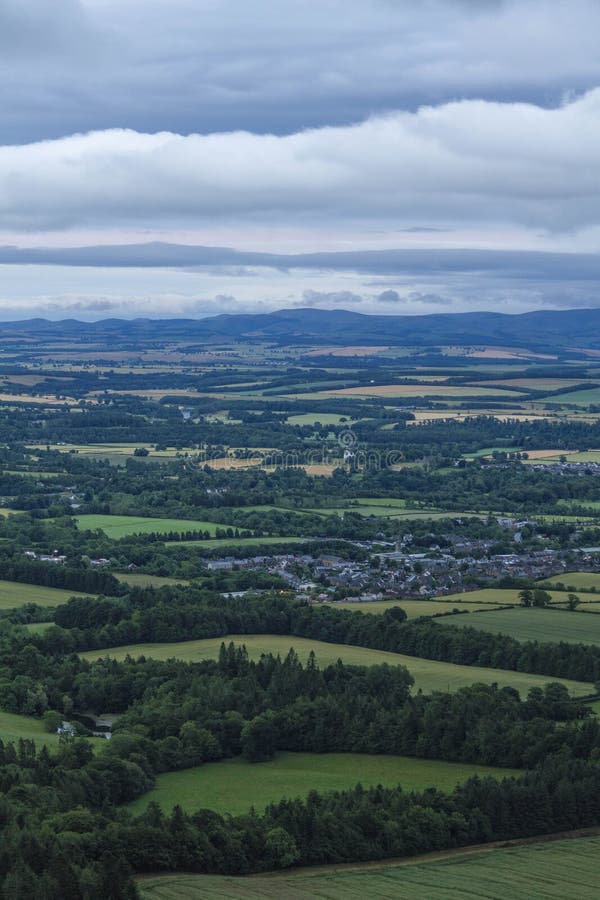 Endless Fields in the Scottish Borders Stock Photo - Image of hilltop ...