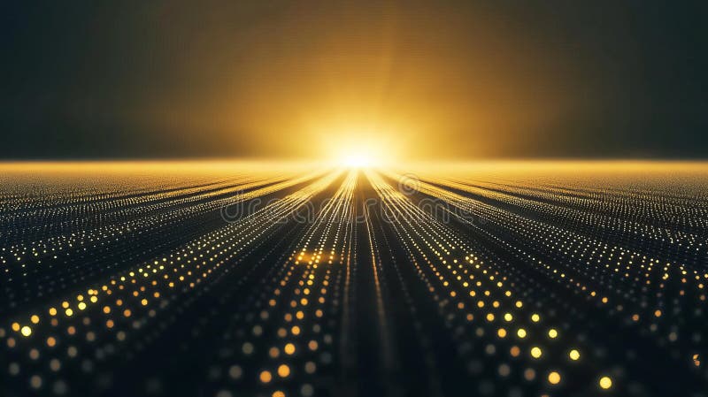 Fields of Solar Panels Reflecting Bright Light. Clean Energy and Future ...