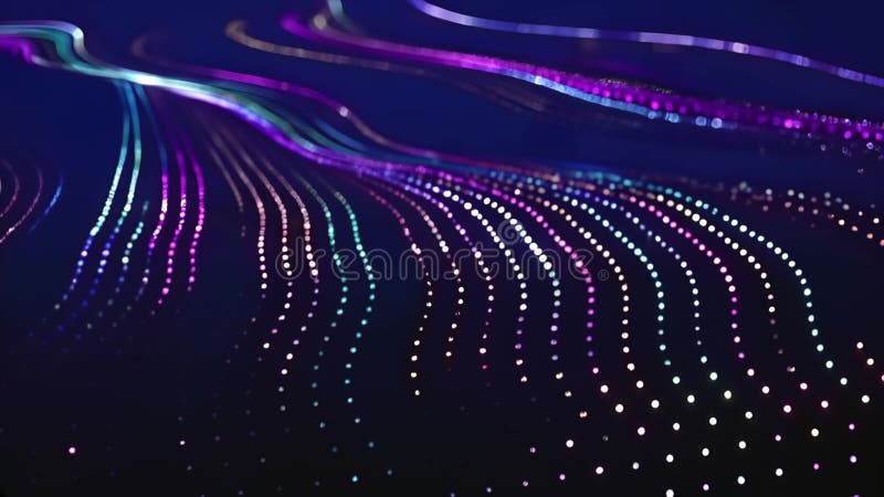 Endless Flow of Data Particles Stock Footage - Video of technology ...