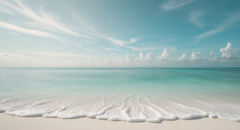 Endless Horizon a Dreamy Tropical Seascape with Pristine Waters Stock ...