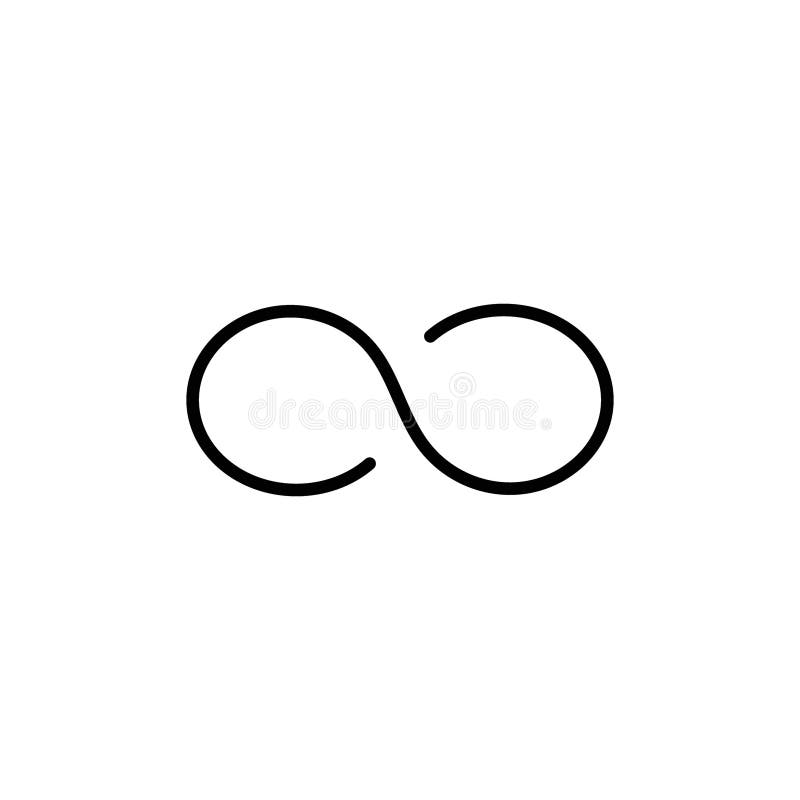 Endless Infinity Symbol Icon for Infinite Possibilities Stock Vector ...