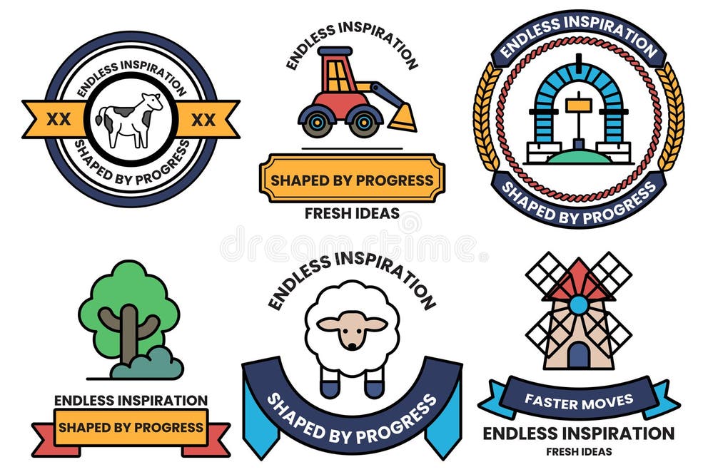 Endless Inspiration is Shaped by Progress Stock Vector - Illustration ...