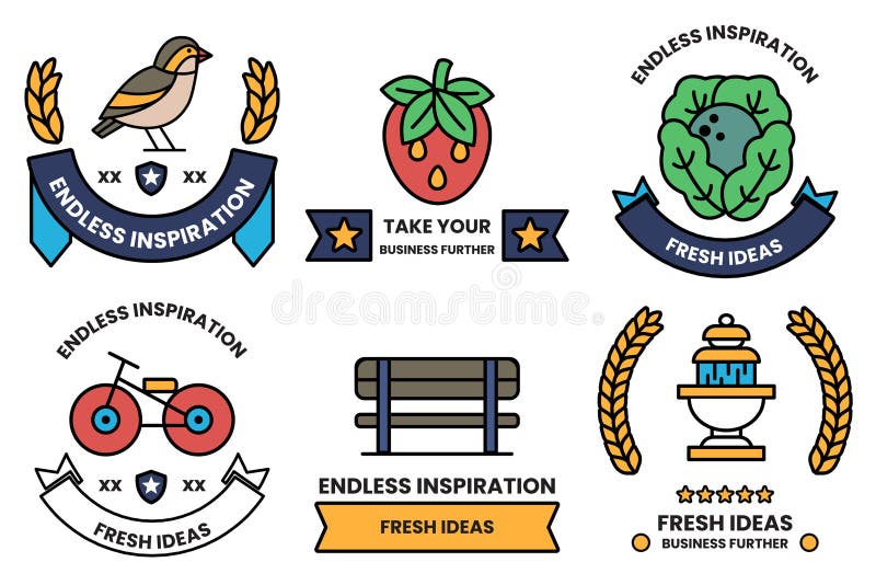 Endless inspiration stock vector. Illustration of badge - 391383631