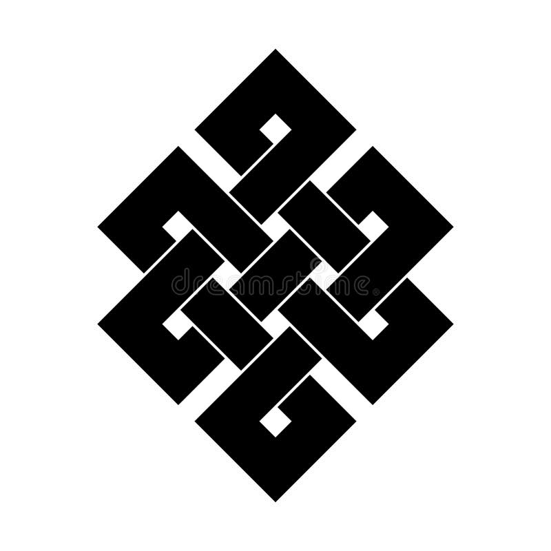 Endless Knot - Black Vector Symbol Stock Vector - Illustration of ...