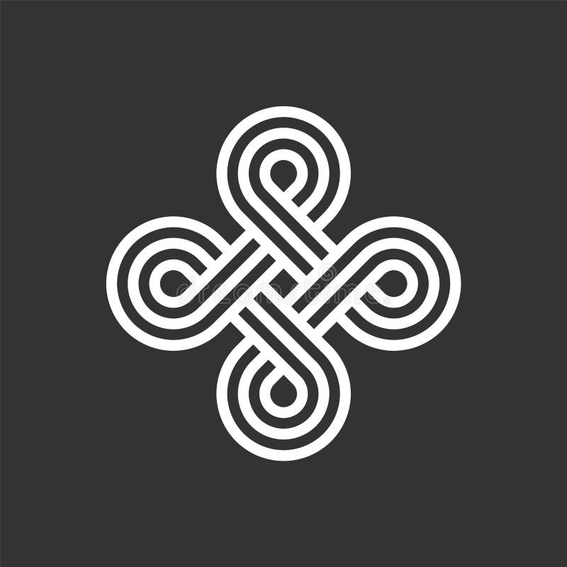 Celtic Interlocking Knot. Endless Loop. Infinite Loop Sign. Old ...