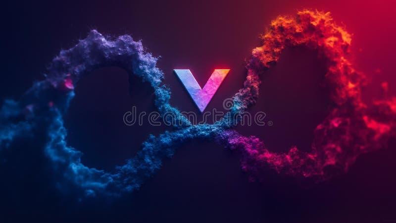 Endless Loop of Colored Lines Stock Illustration - Illustration of ring ...