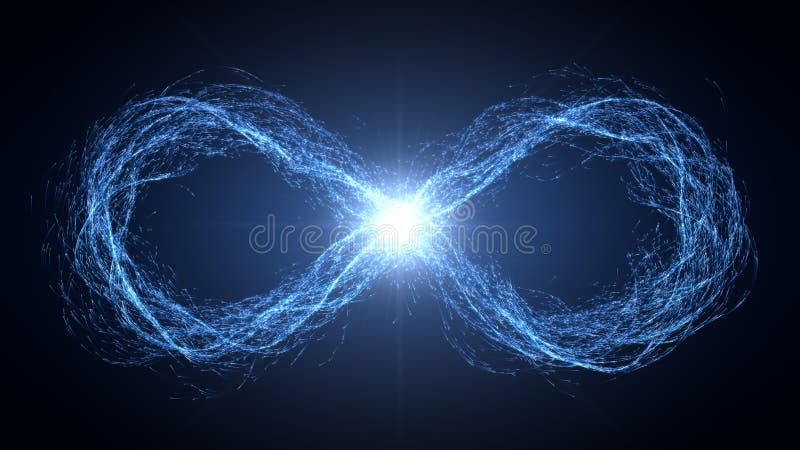Endless Loop of Moving Energy Particles Stock Vector - Illustration of ...