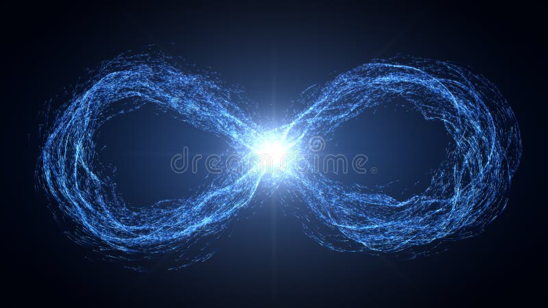 Endless Loop of Moving Energy Particles Stock Vector - Illustration of ...