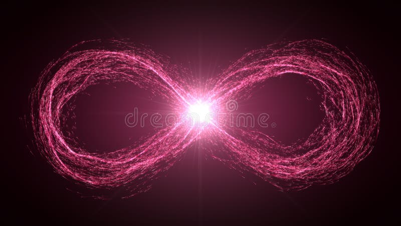 Endless Loop of Moving Energy Particles Stock Illustration ...
