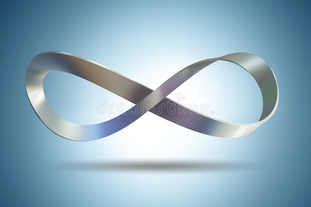 Endless Loop Shape - 3d Rendering Stock Illustration - Illustration of ...