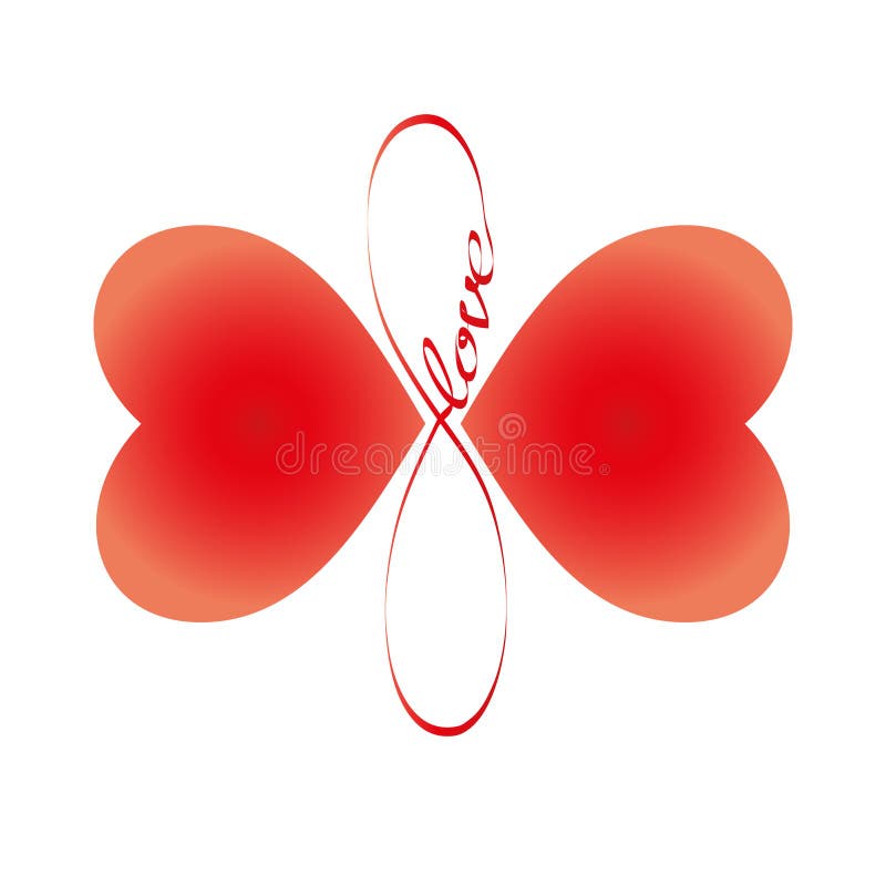Endless love stock vector. Illustration of infinity, handmade - 41702537