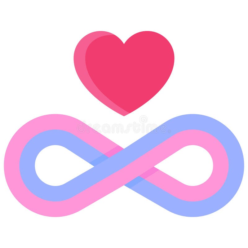 Endless Love Icon, Love and Heart Vector Stock Vector - Illustration of ...