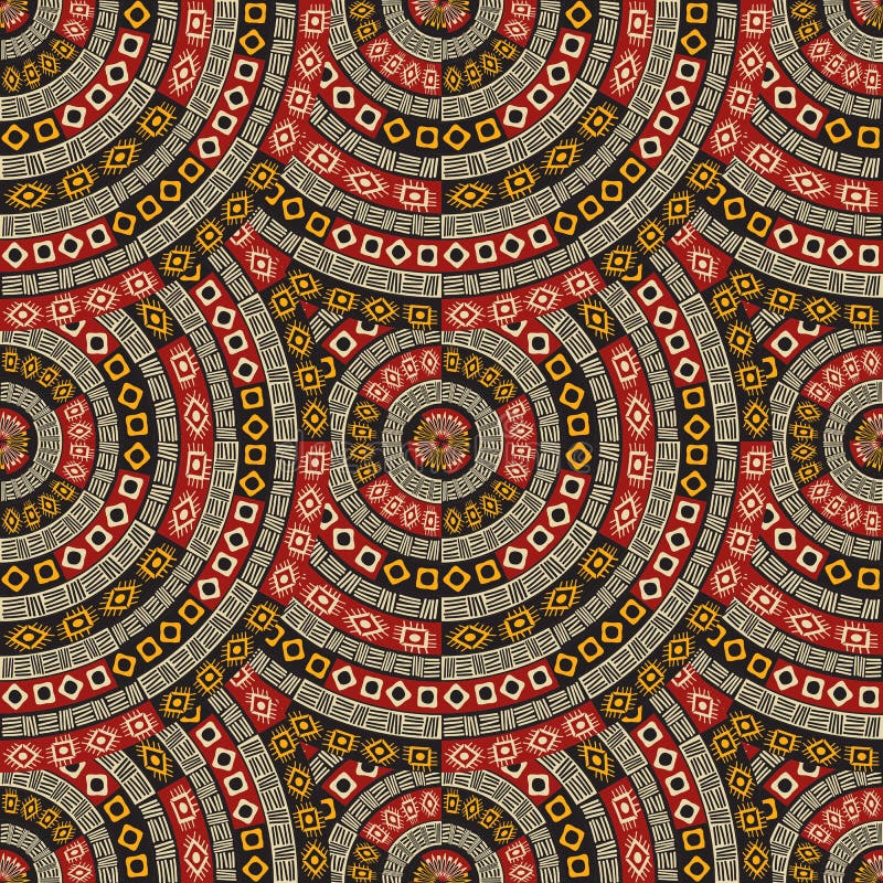 Endless mandala pattern stock illustration. Illustration of pattern ...